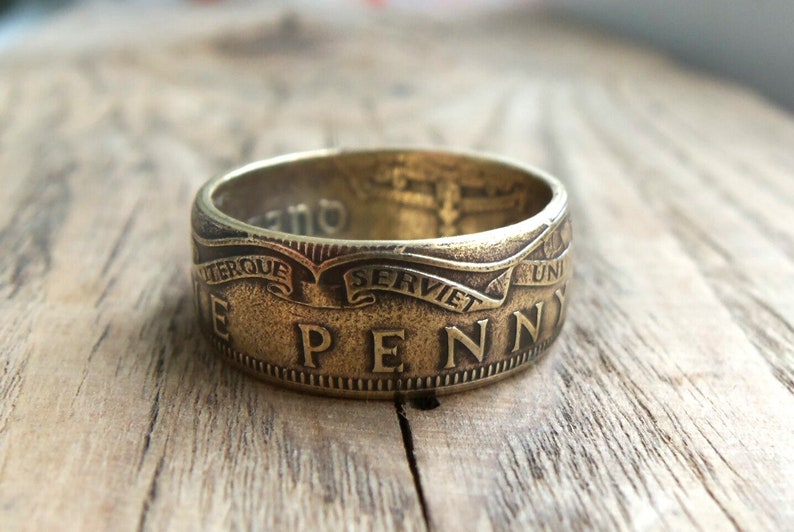 Jamaica Coin Ring Brass Coin Ring Jamaica Jamaican Coin - Etsy