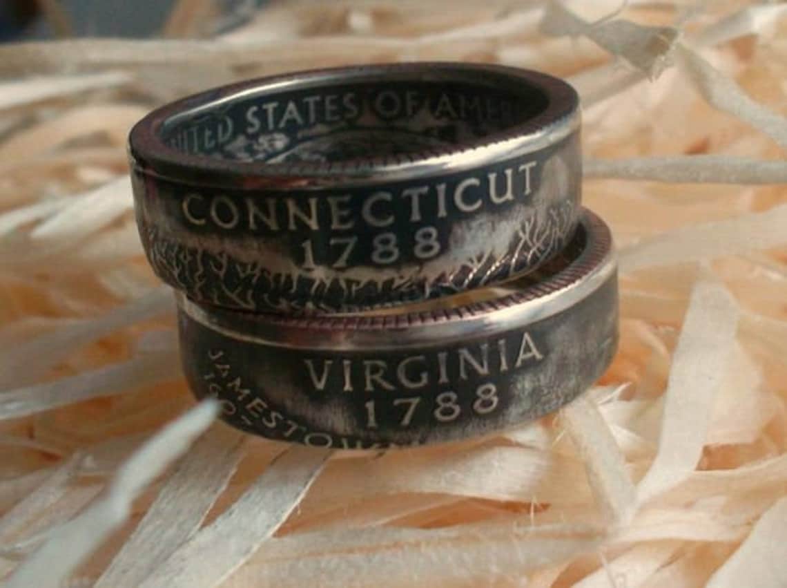 US State Quarter Ring State Quarter Ring Coin Ring Coin - Etsy