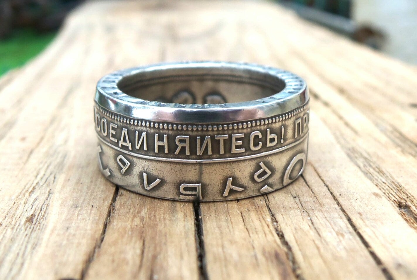 Coin Ring USSR Ruble1924 Russian Souvenir Silver Coin Ring | Etsy