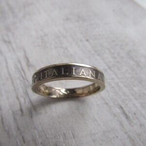 Italy Coin Ring - Italian Coin Ring - Italy Jewelry - Italy Ring ...