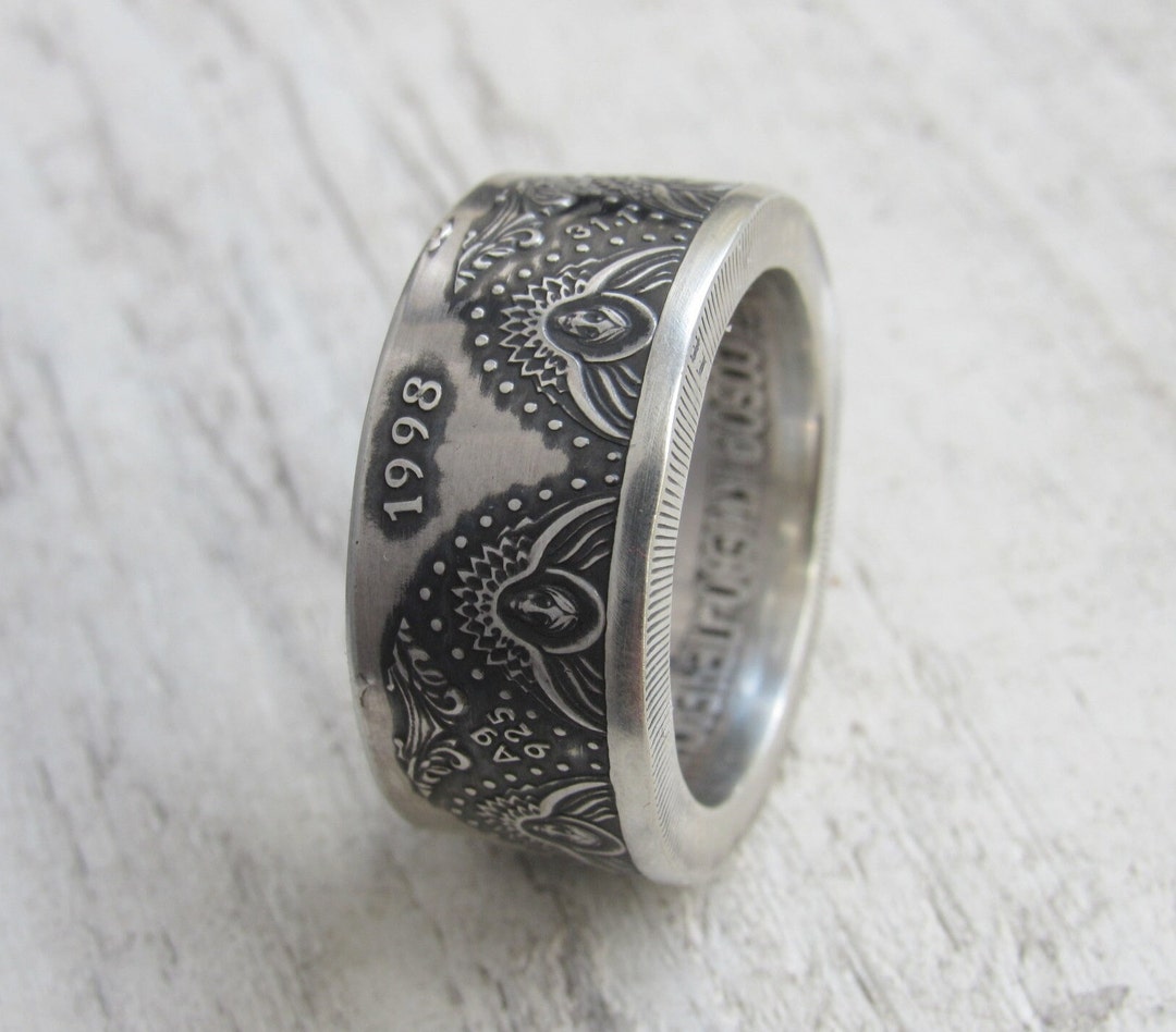 Ukrainian Silver Coin Ring - Angel's - Angels on the Ring - Coin Ring ...