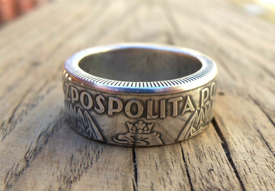 Polish Silver Coin Ring - Poland - Souvenir From Poland - Rings From ...