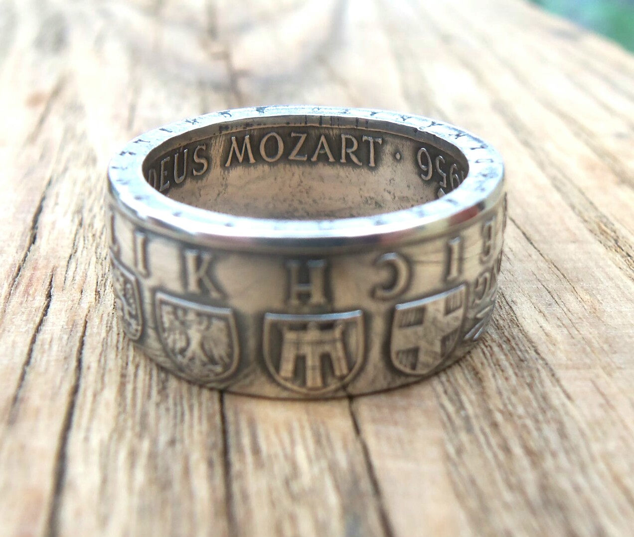 Austrian Silver 25 Schilling Coin Ring Austrian Men's - Etsy