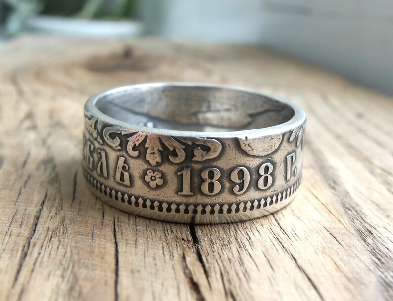 Silver Coin Ring Russian Empire Russian Empire Russian - Etsy