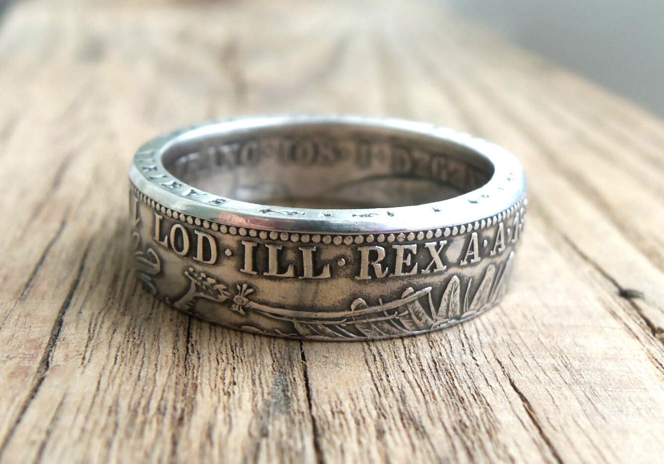Silver Coin Ring Austria Austrian Silver Rings Austrian - Etsy Canada