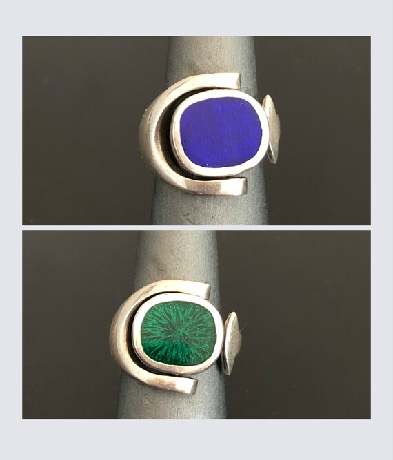 modernist reversible ring - Gem