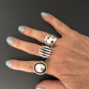 Rare Derek Birch 1970 Handmade Sterling Mid-century Modernist Ring ...