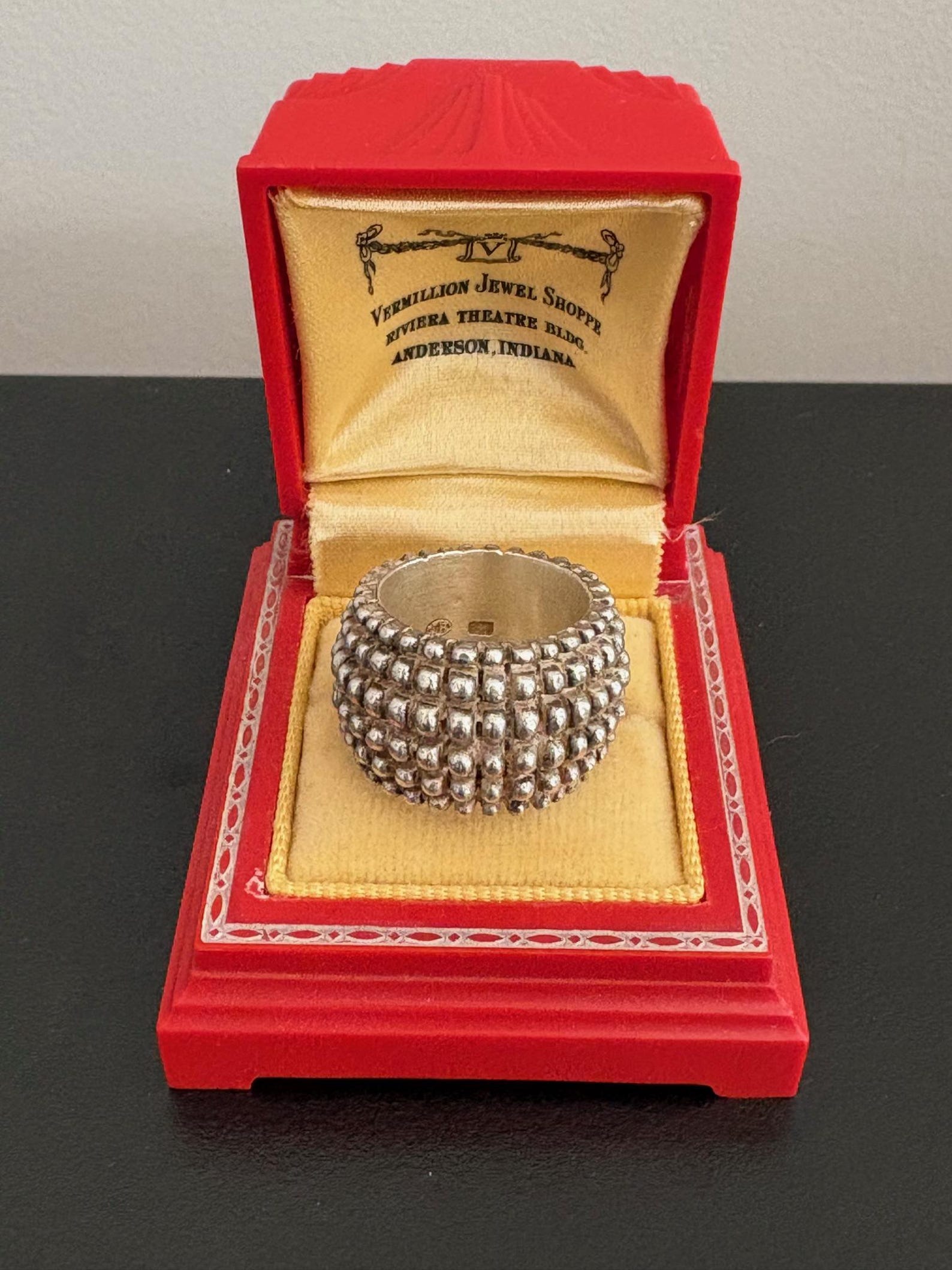 Vintage Klaus Burgel Post-modernist Ring/signed Designer Sterling Ring ...