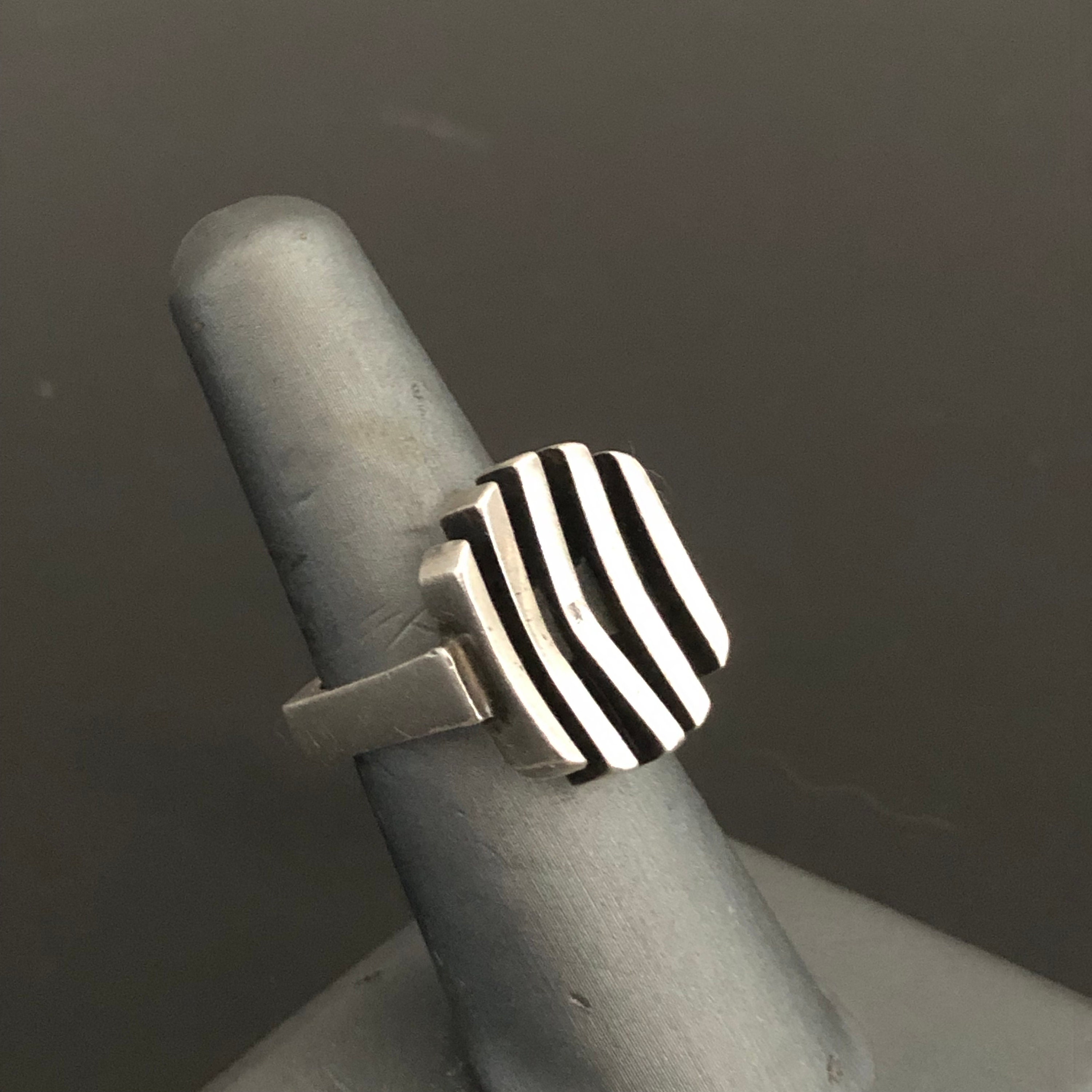Rare Derek Birch 1970 Handmade Sterling Mid-century Modernist Ring ...