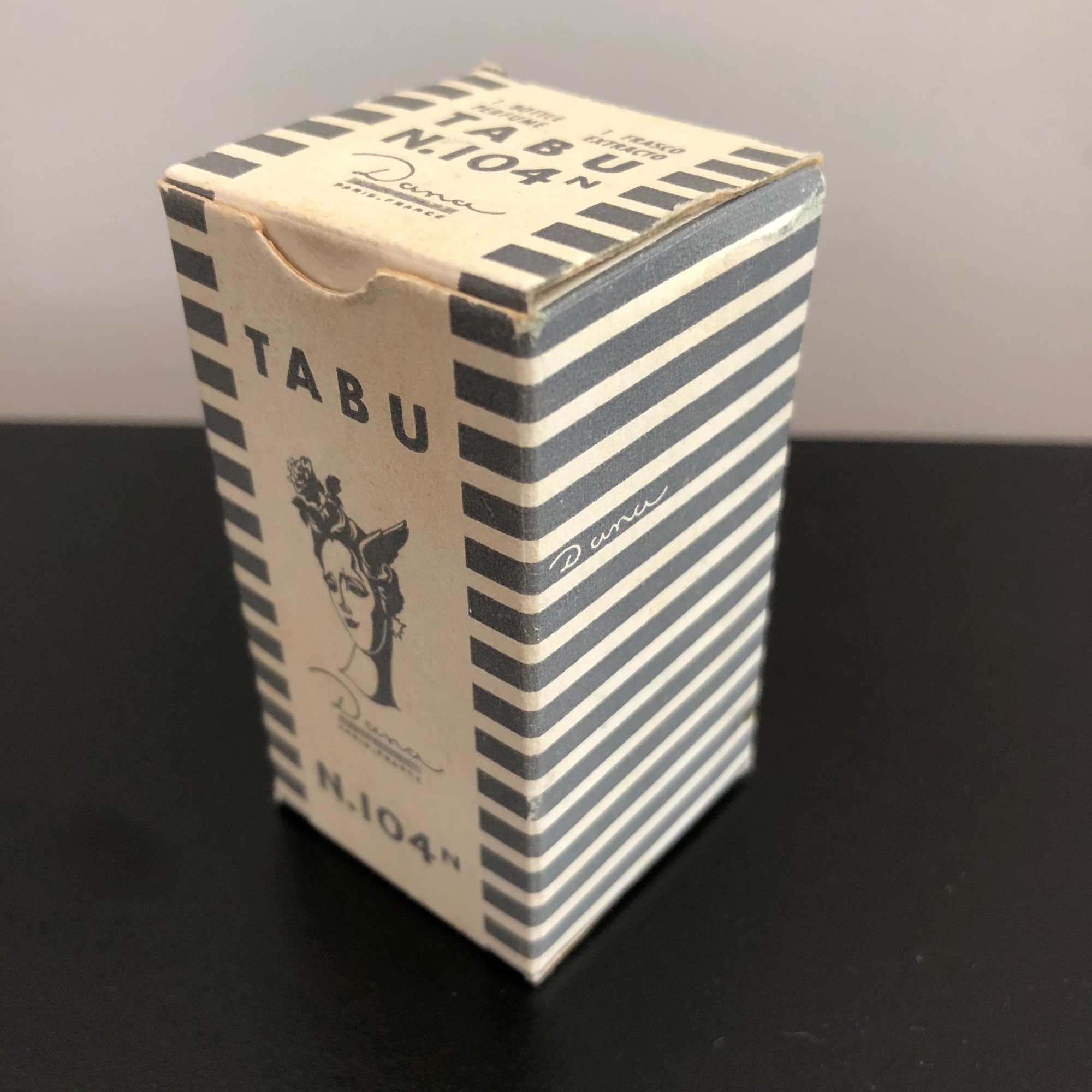 Rare 1930s Dana Tabu Perfume, Original Box//vintage Tabu Perfume ...