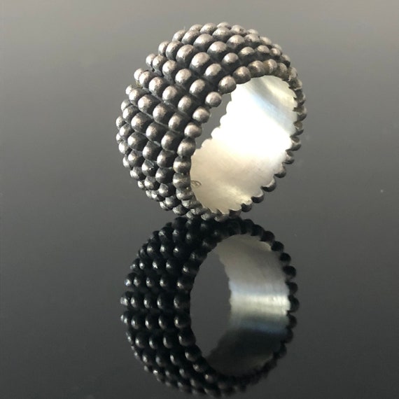 Vintage Klaus Burgel Post-Modernist Ring/Signed Desig… - Gem