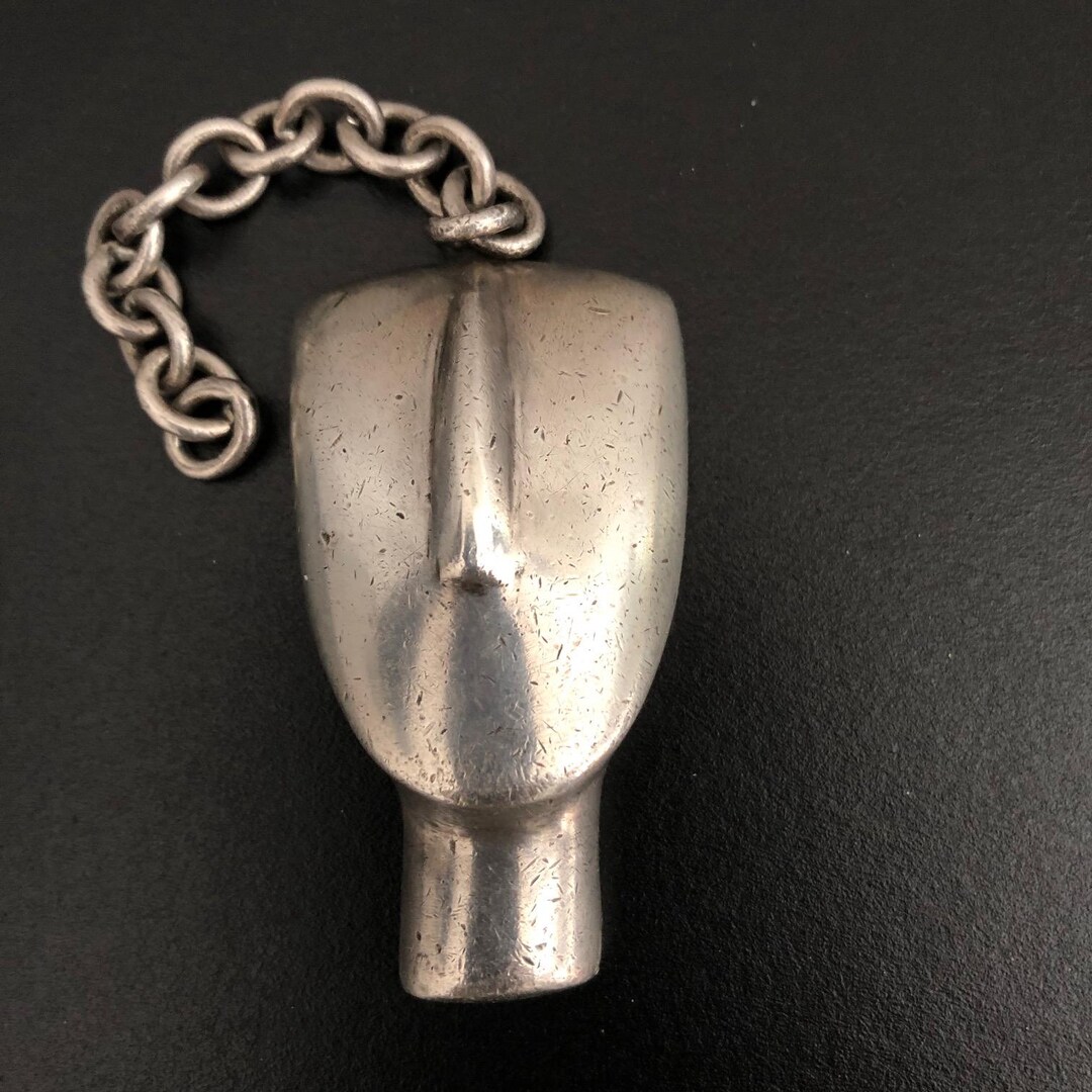 Handmade Heavy Sterling Face Pendant/artist “NN” Signed Silver Face ...