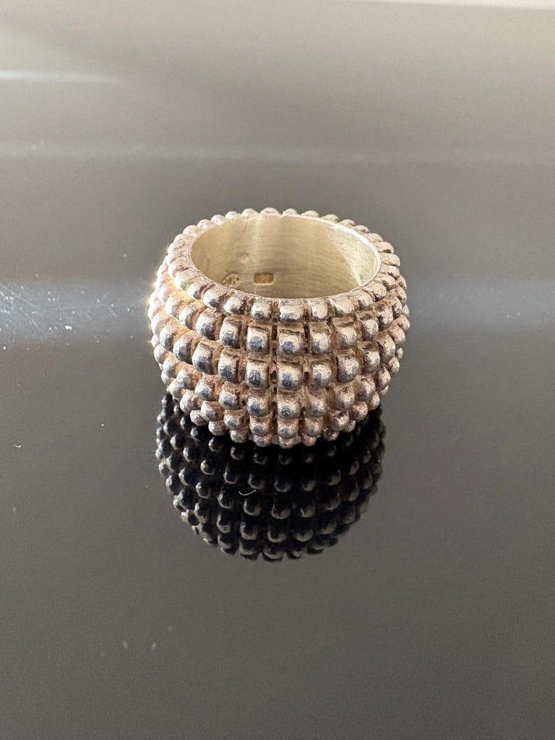 Vintage Klaus Burgel Post-modernist Ring/signed Designer Sterling Ring ...