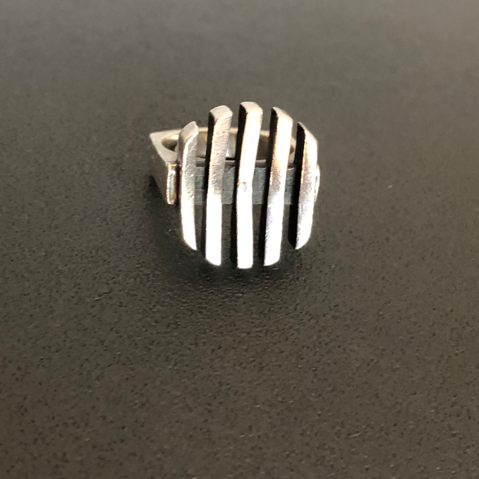 Rare Derek Birch 1970 Handmade Sterling Mid-century Modernist Ring ...