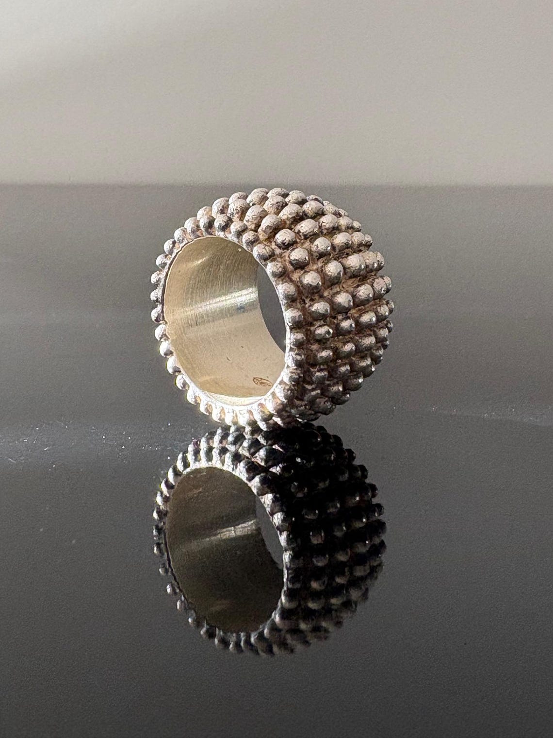 Vintage Klaus Burgel Post-modernist Ring/signed Designer Sterling Ring ...