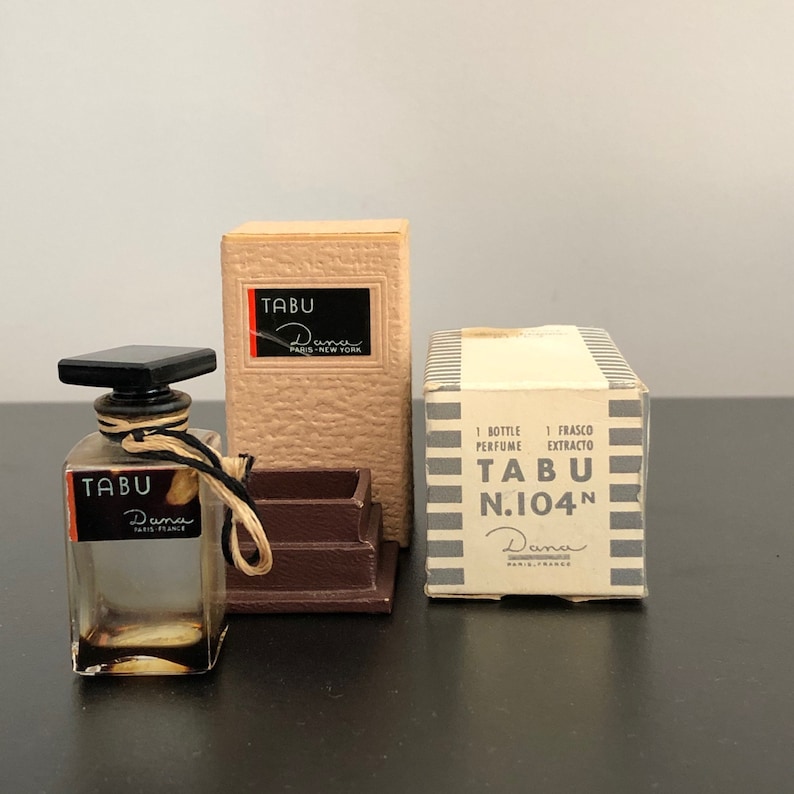 Rare 1930s Dana Tabu Perfume, Original Box//vintage Tabu Perfume ...