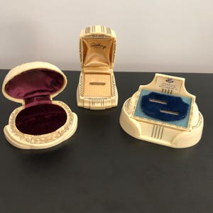 Vintage Art Deco Celluloid Clamshell Ring Box/1930s Ring Presentation ...