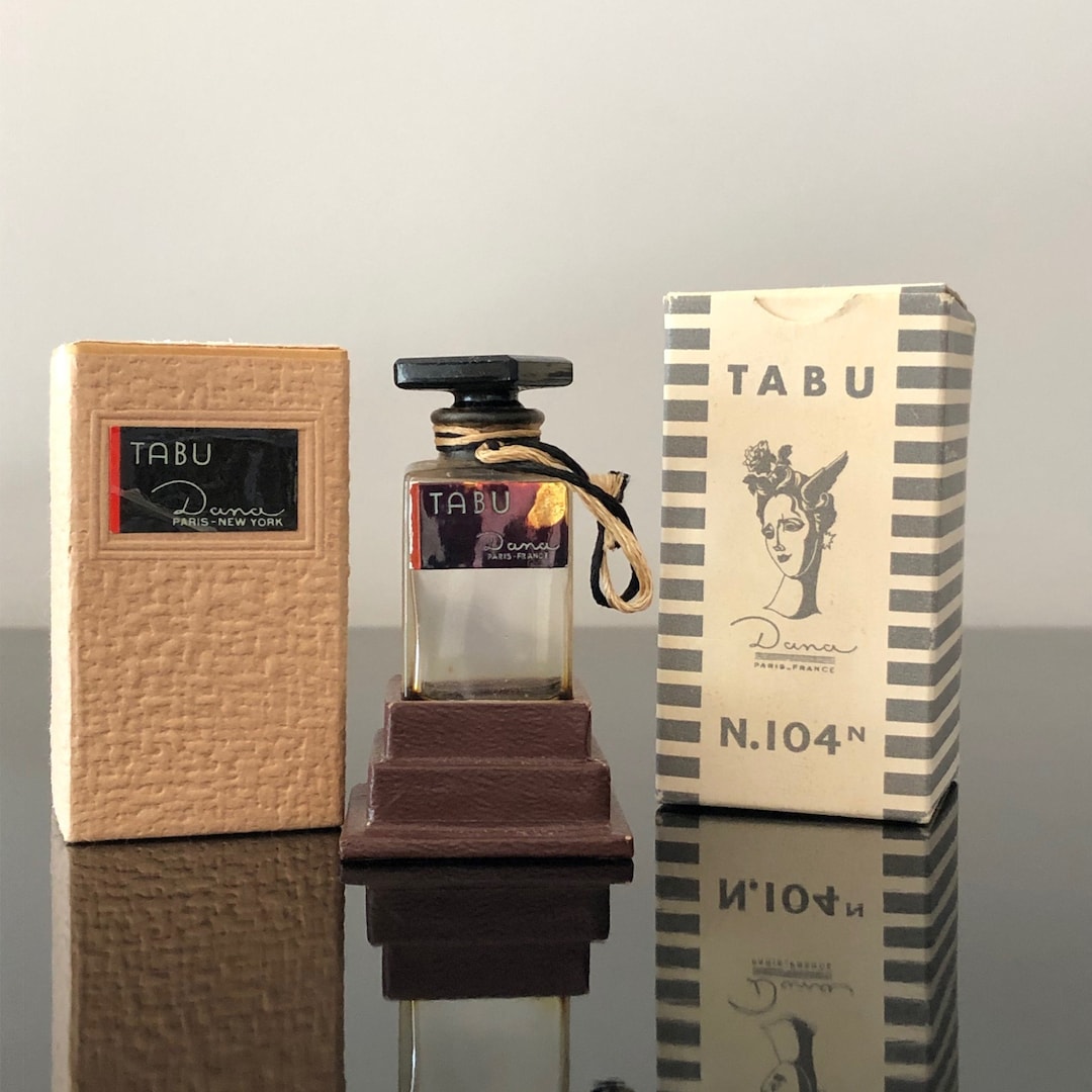 Rare 1930s Dana Tabu Perfume, Original Box//vintage Tabu Perfume ...