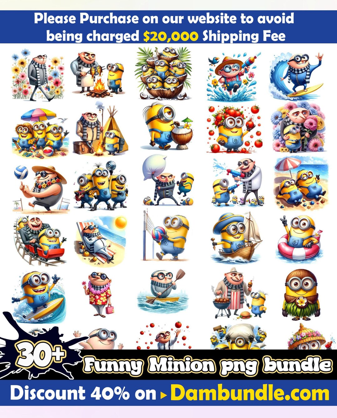 Minions Png Bundle, Minions Bundle, Minions Clipart, Minions Png, Kevin ...