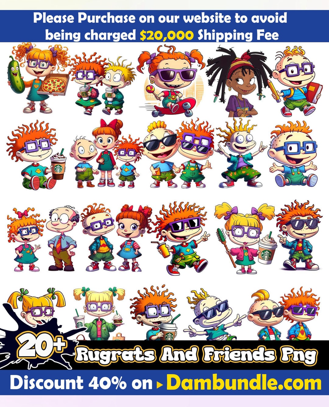 Rugrats Png Bundle, Rugrats PNG, Rugrats Clipart, Rugrats Digital Files ...