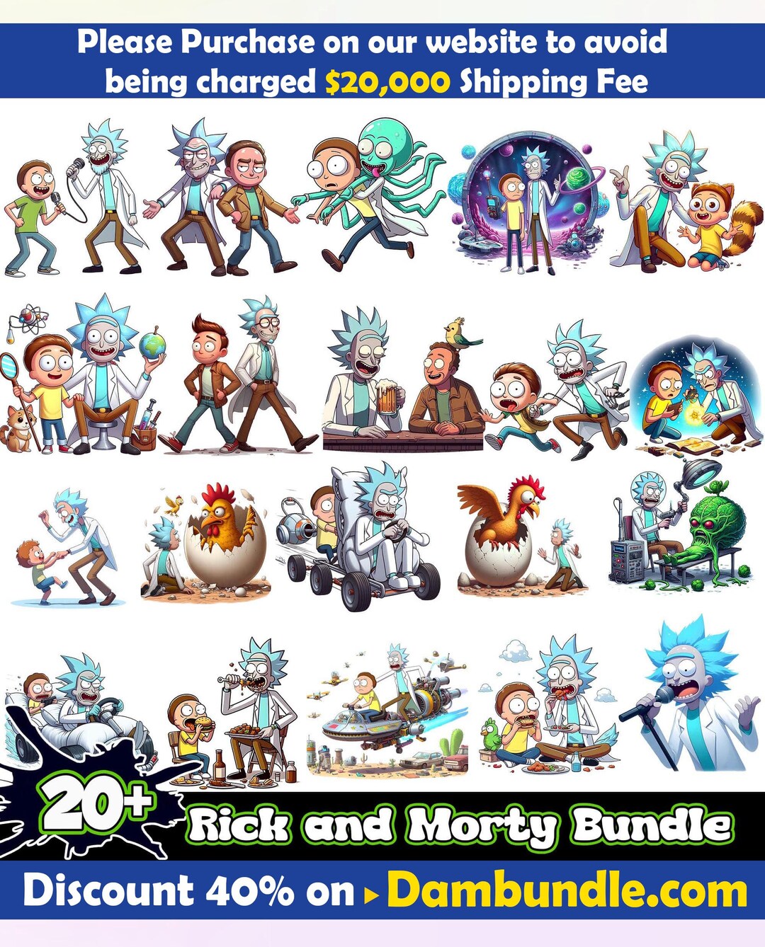 Rick and Morty Bundle, Rick and Morty Png, Rick and Morty Png, Rick and ...