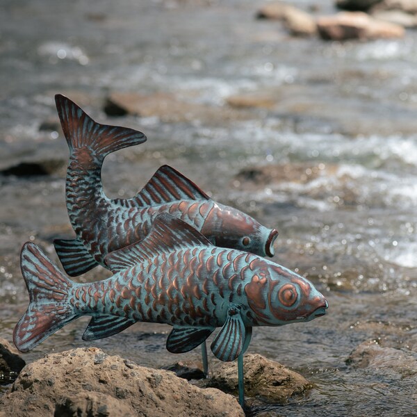 Metal Fish Sculpture - Etsy