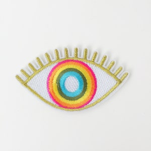 Evil Eye Iron-on Patch, Evil Eye Badge, Protective Applique, Amulet ...