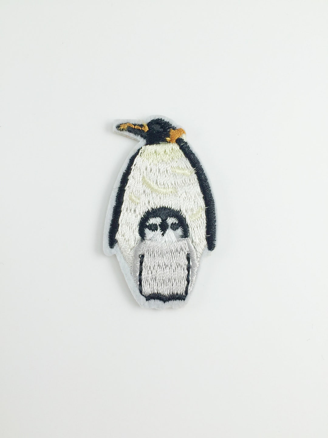 Mother and Baby Penguin Iron-on Patch, Embroidered Penguin Badge ...