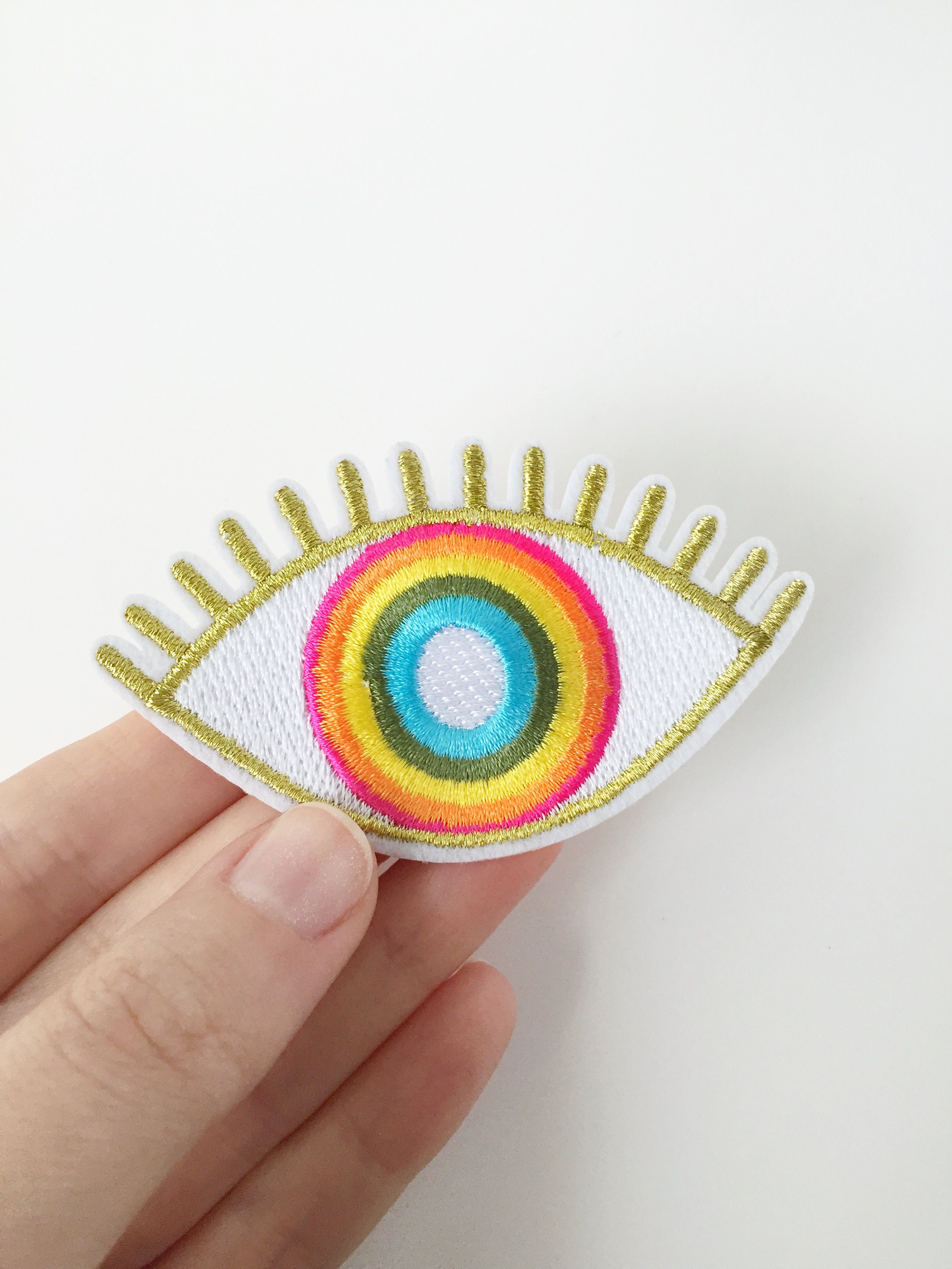 Evil Eye Iron-on Patch Evil Eye Badge Protective Applique - Etsy