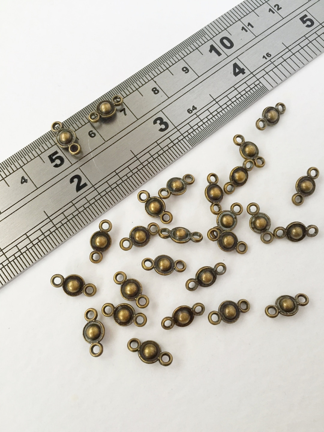40 X Antique Bronze Connectors Small Bronze Links Bronze Linking Rings ...