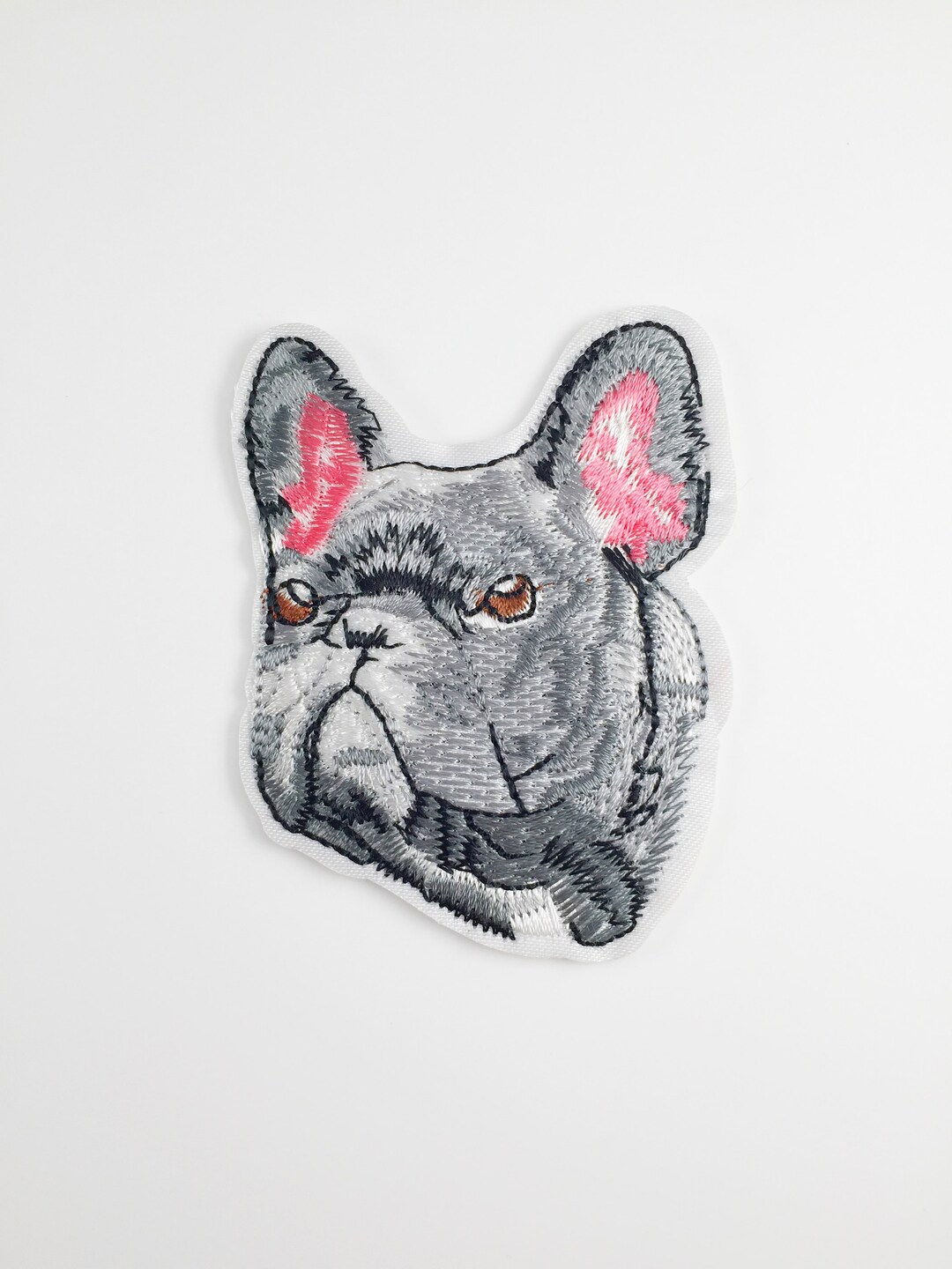 French Bulldog Iron-on Patch Frenchie Badge Embroidered - Etsy UK