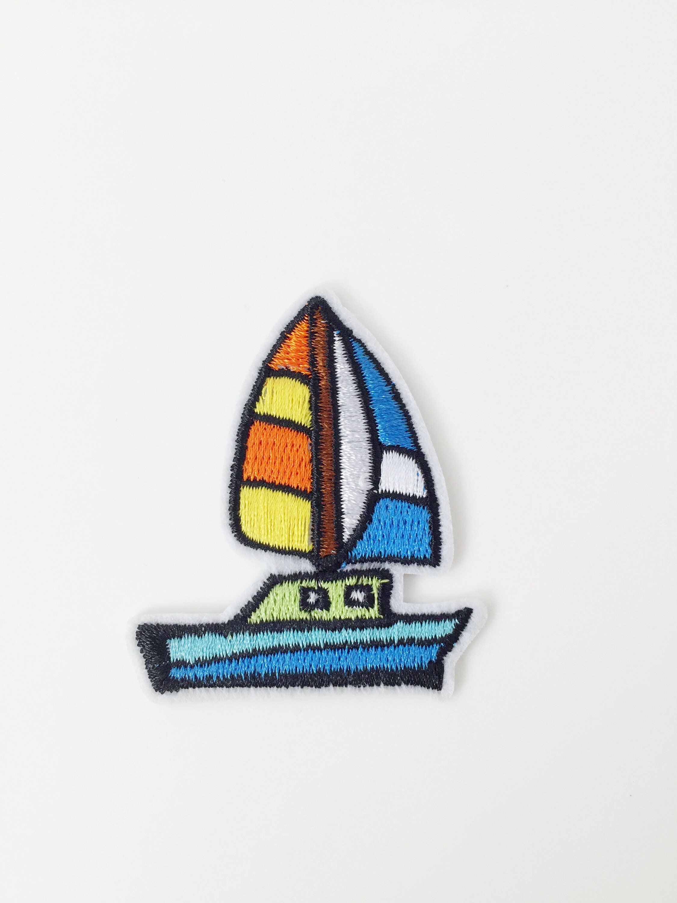 Ship Badge Boat Iron On Embroidery DIY Patch Sail Iron-on Patch ...
