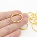 20 X 25mm Gold Split Key Rings for Keychain Making 4111 - Etsy