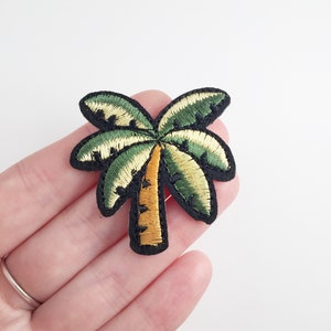 Palm Tree Iron-on Patch Palm Embroidery Embroidered Palm - Etsy