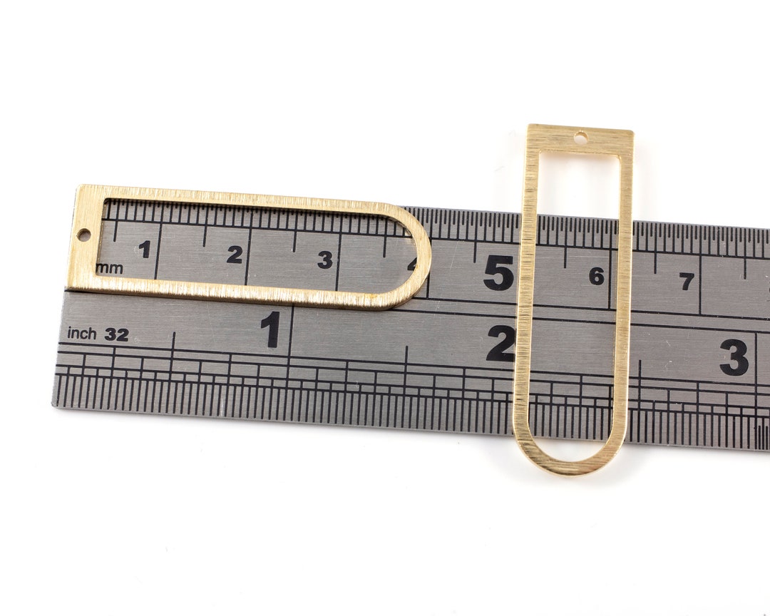 8 X Raw Brass, 40x12mm, Open D Shape Charms, Gold Tone, D Shape ...