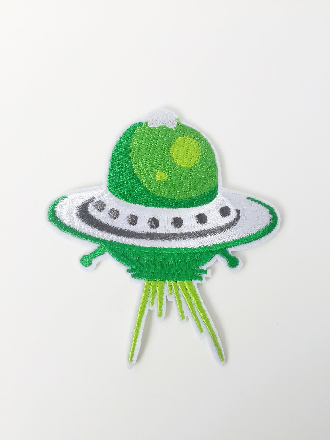 UFO Iron-on Patch, Spacecraft Embroidery, UFO Motif, Flying Saucer ...