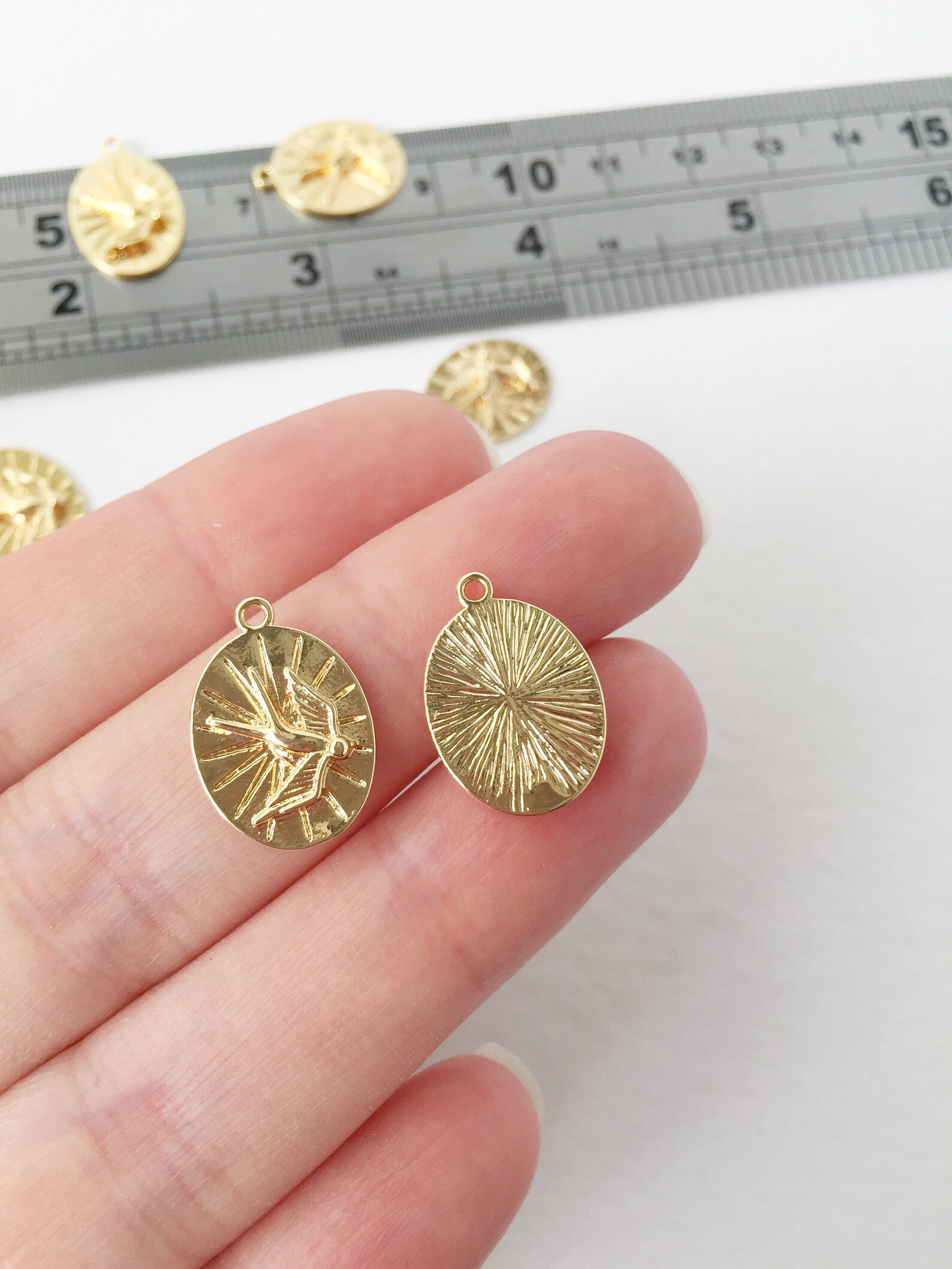 1 x 18K Gold Plated Swallow Charms Gold Swallow Pendants | Etsy