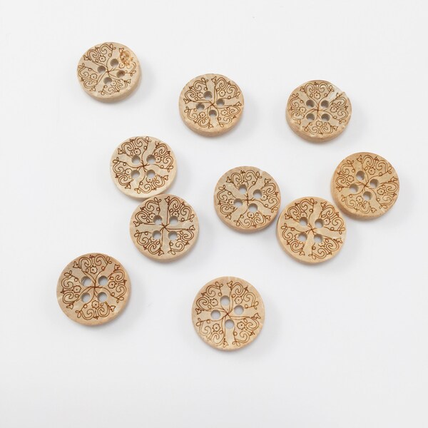 Embossed Buttons - Etsy