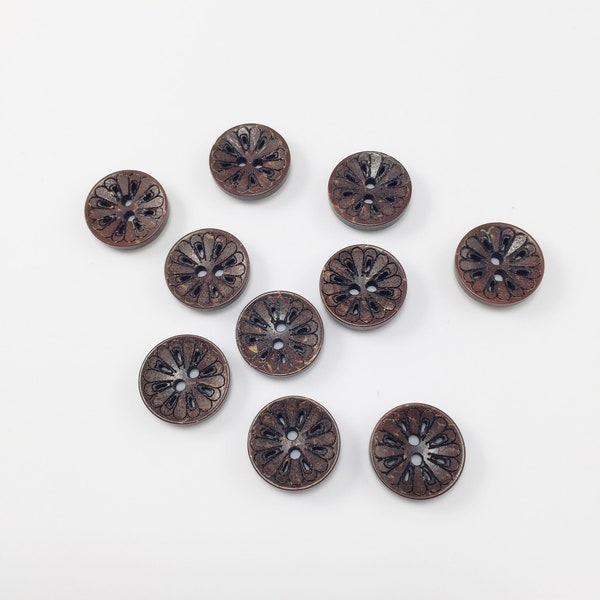 Embossed Buttons - Etsy