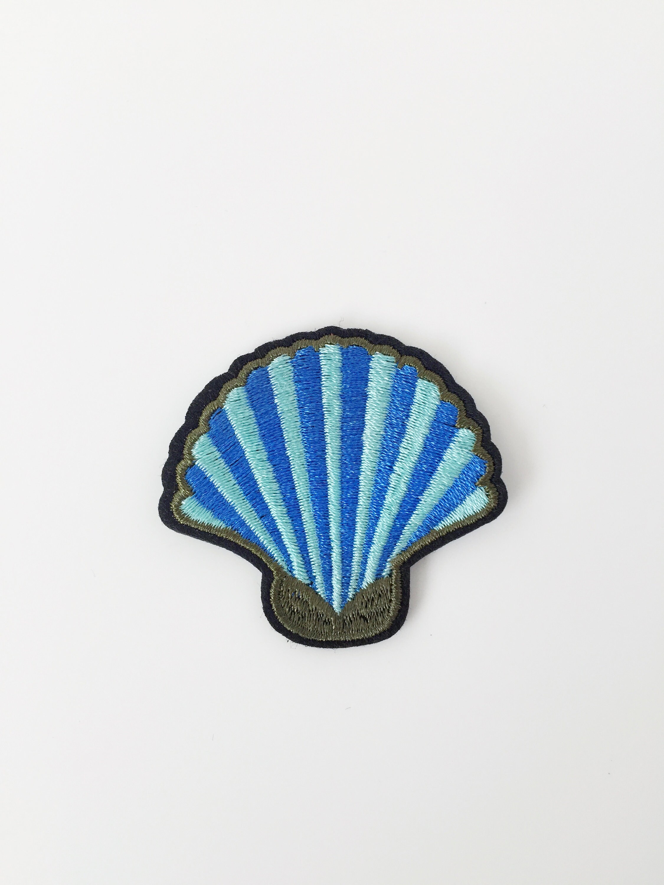 Mermaid Seashell Patch Ocean Beach Scallop DIY Badge Pearl Shell Iron ...