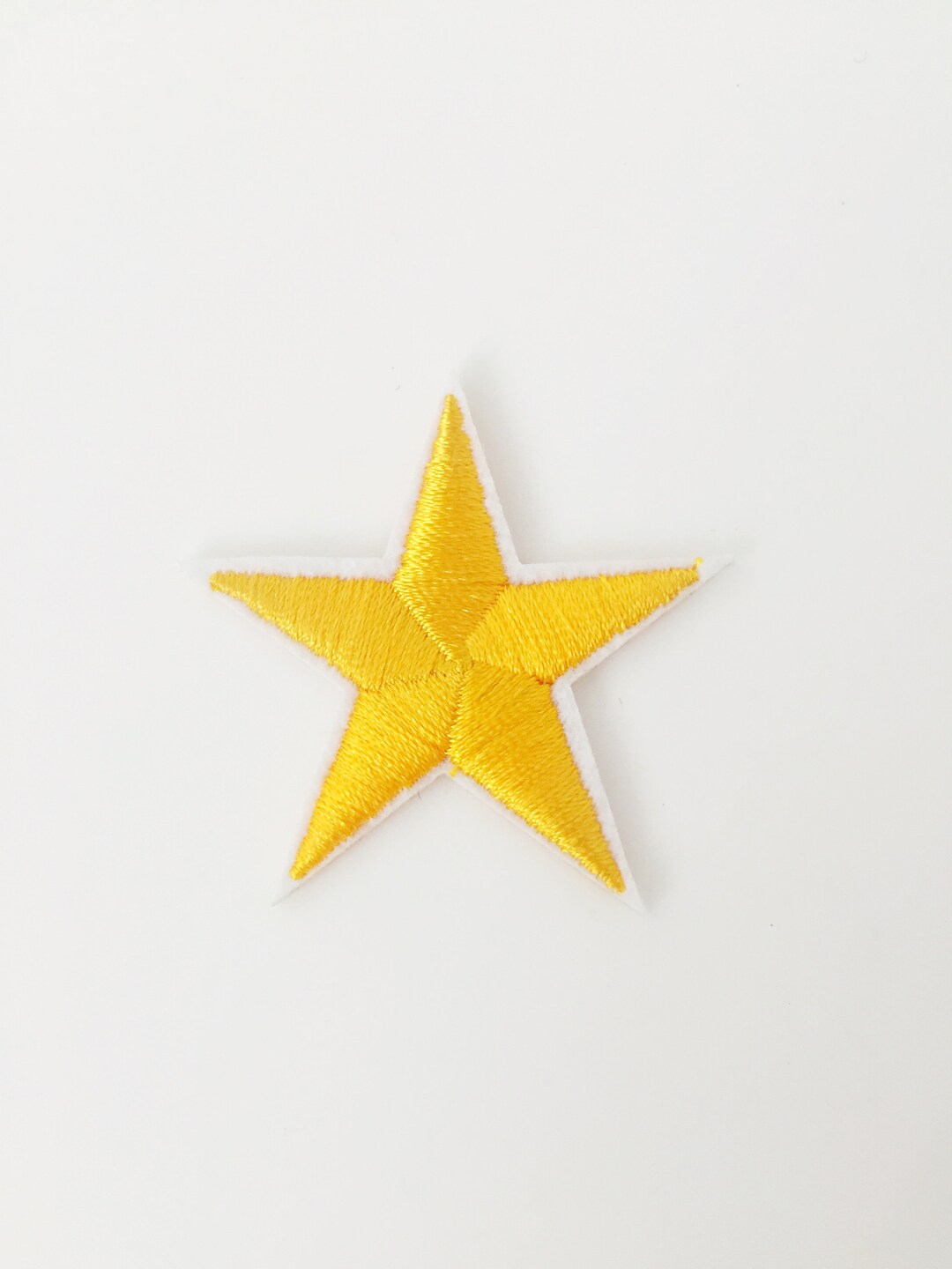 2 X Star Iron-on Patch, Star Badge, Star Motif, Embroidered Star ...