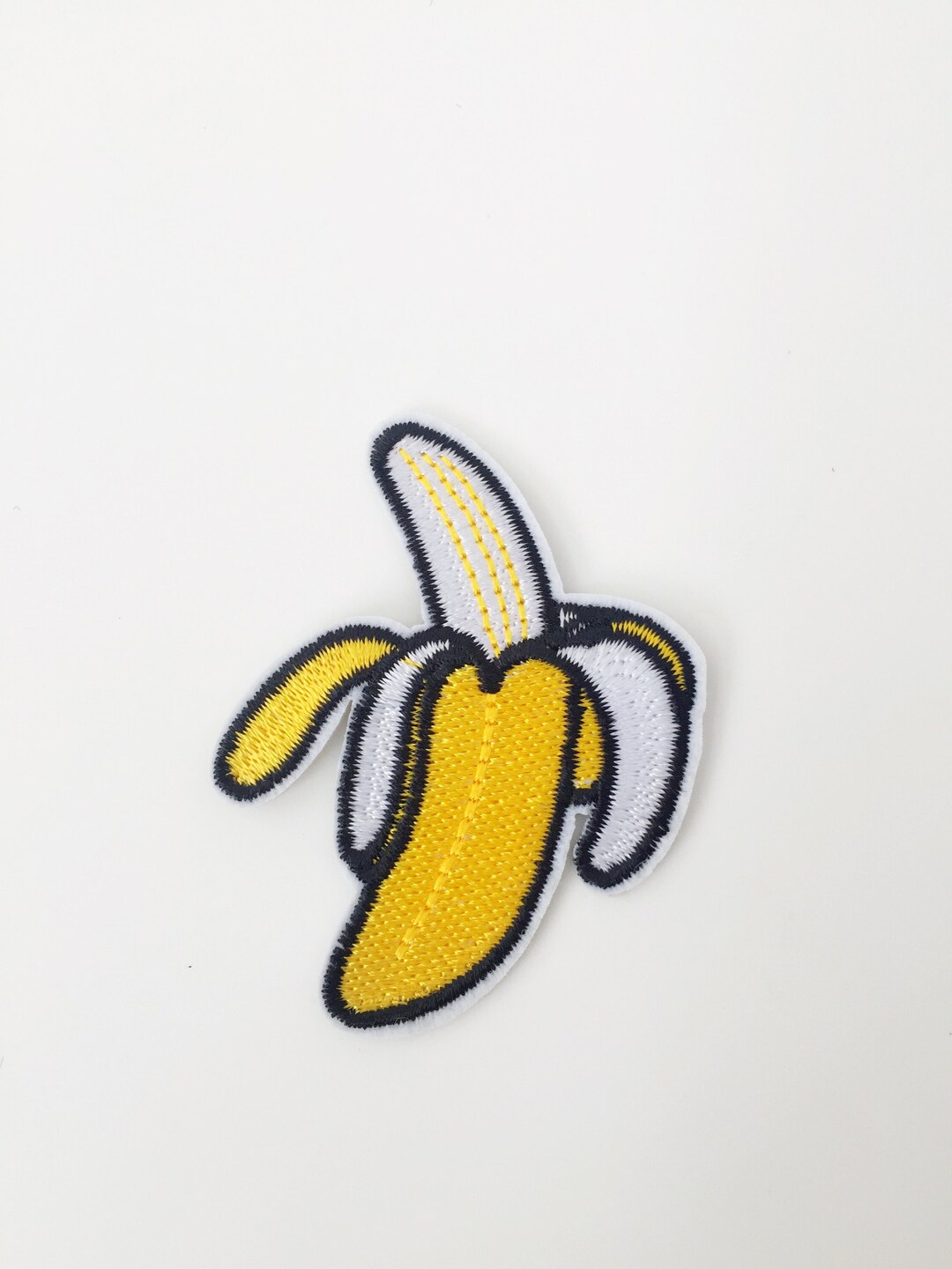 Banana Iron-on Patch, Banana Badge, Embroidered Fruit Motif, Banana ...