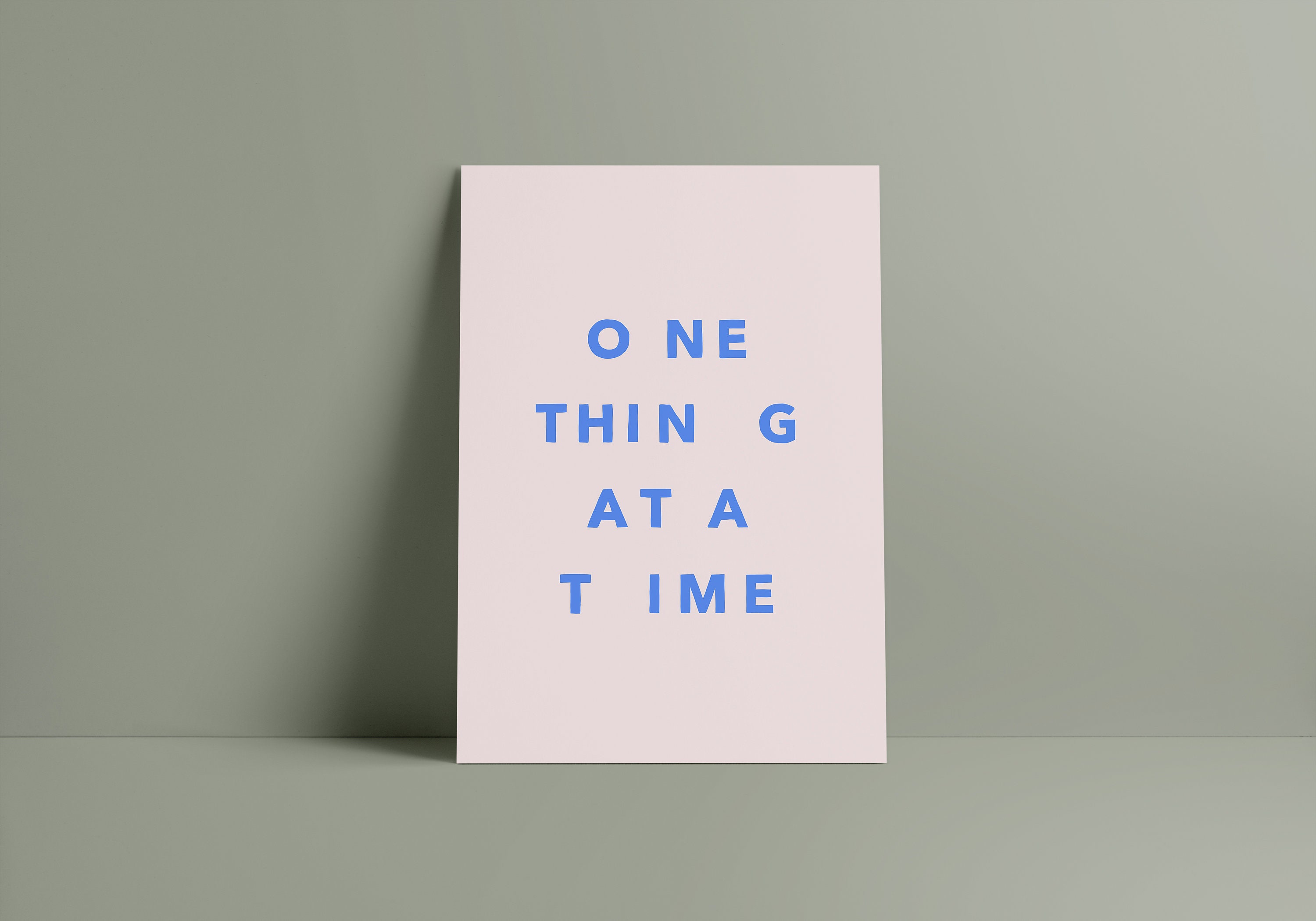 One Thing at a Time Printable Poster Digital Download - Etsy