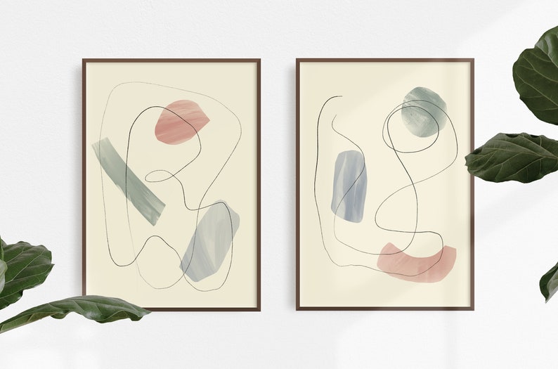 COCO, cartel imprimible, descarga digital, arte abstracto, minimalista ...