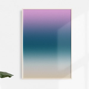 EVENING LAKE, Gradient Art Print, Printable Download, Modern Art Print ...