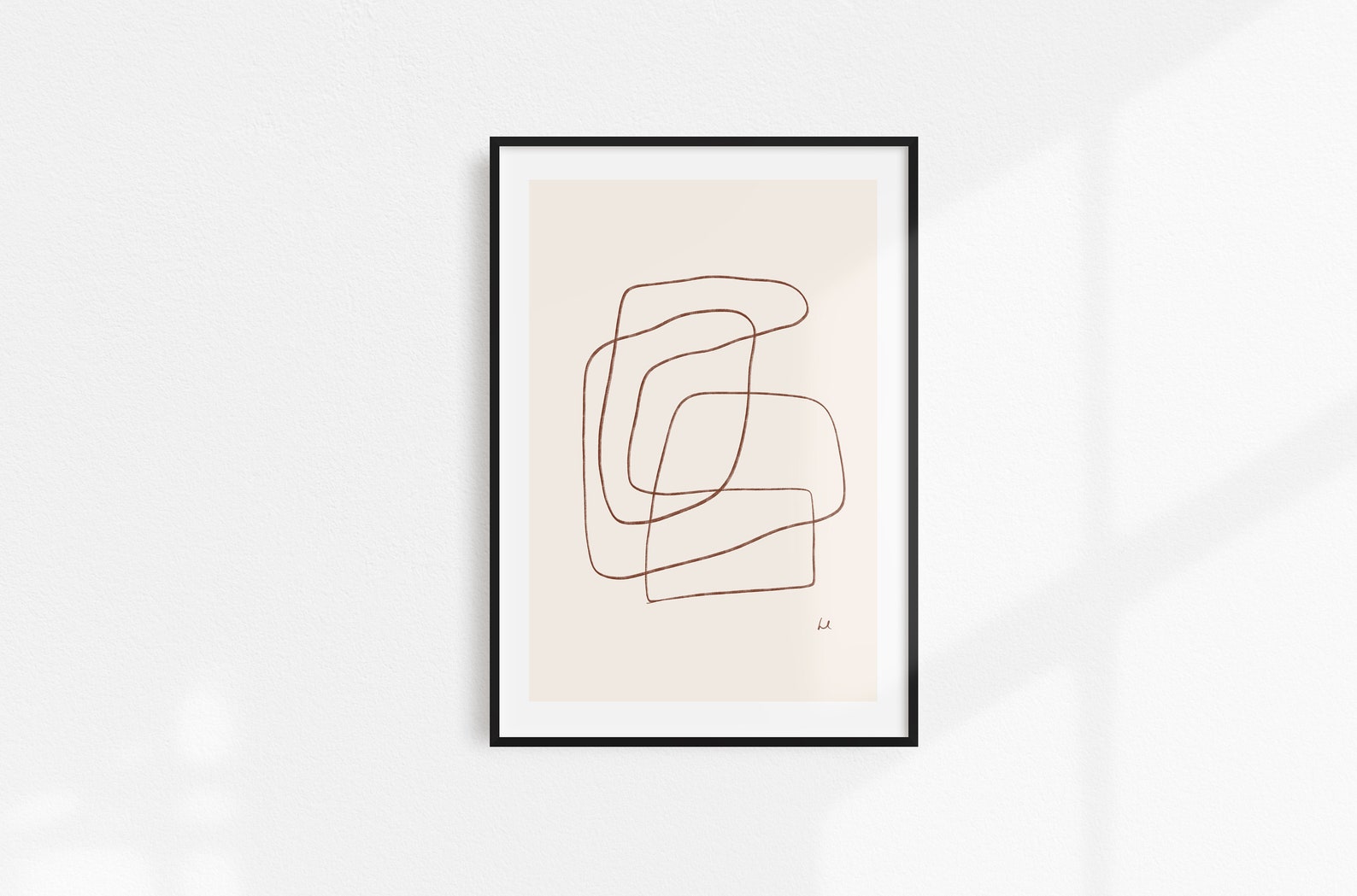 YOKO Abstract Single Line Drawing Printable Poster - Etsy