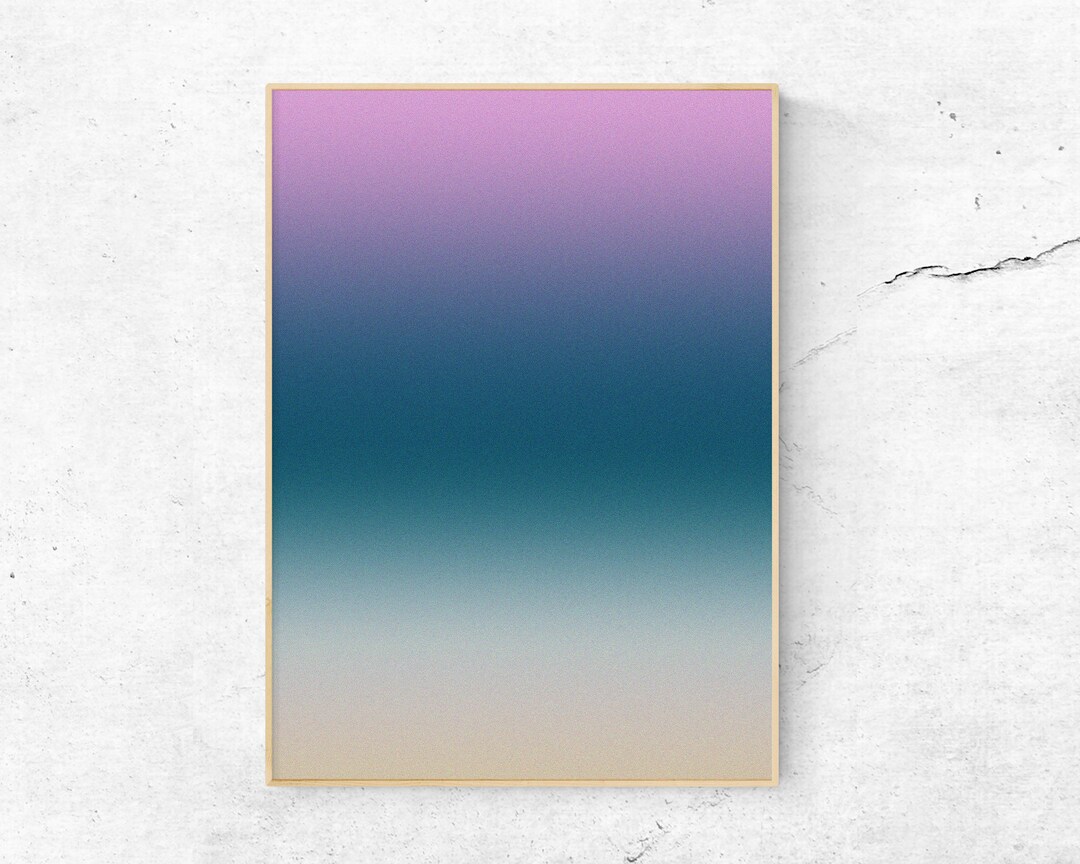 EVENING LAKE, Gradient Art Print, Printable Download, Modern Art Print ...