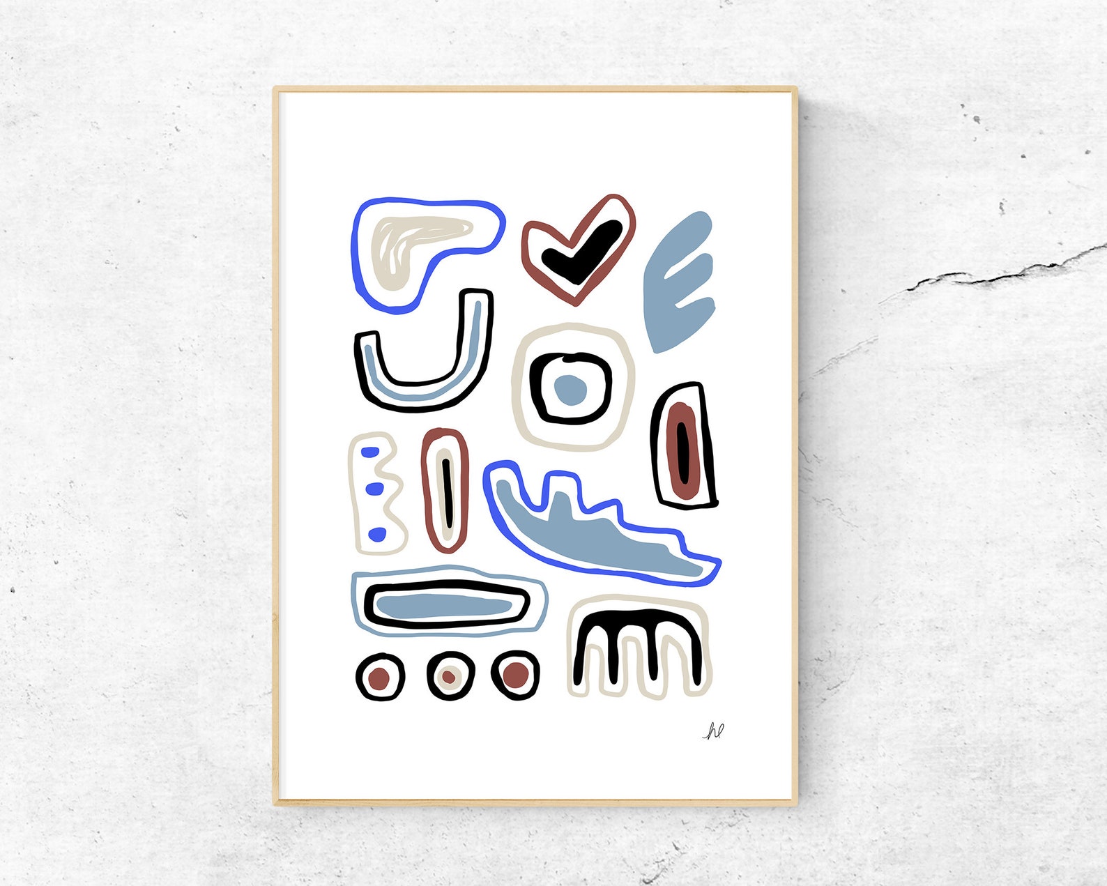 NOA PRINT Abstract Art Printable Wall Art Abstract | Etsy