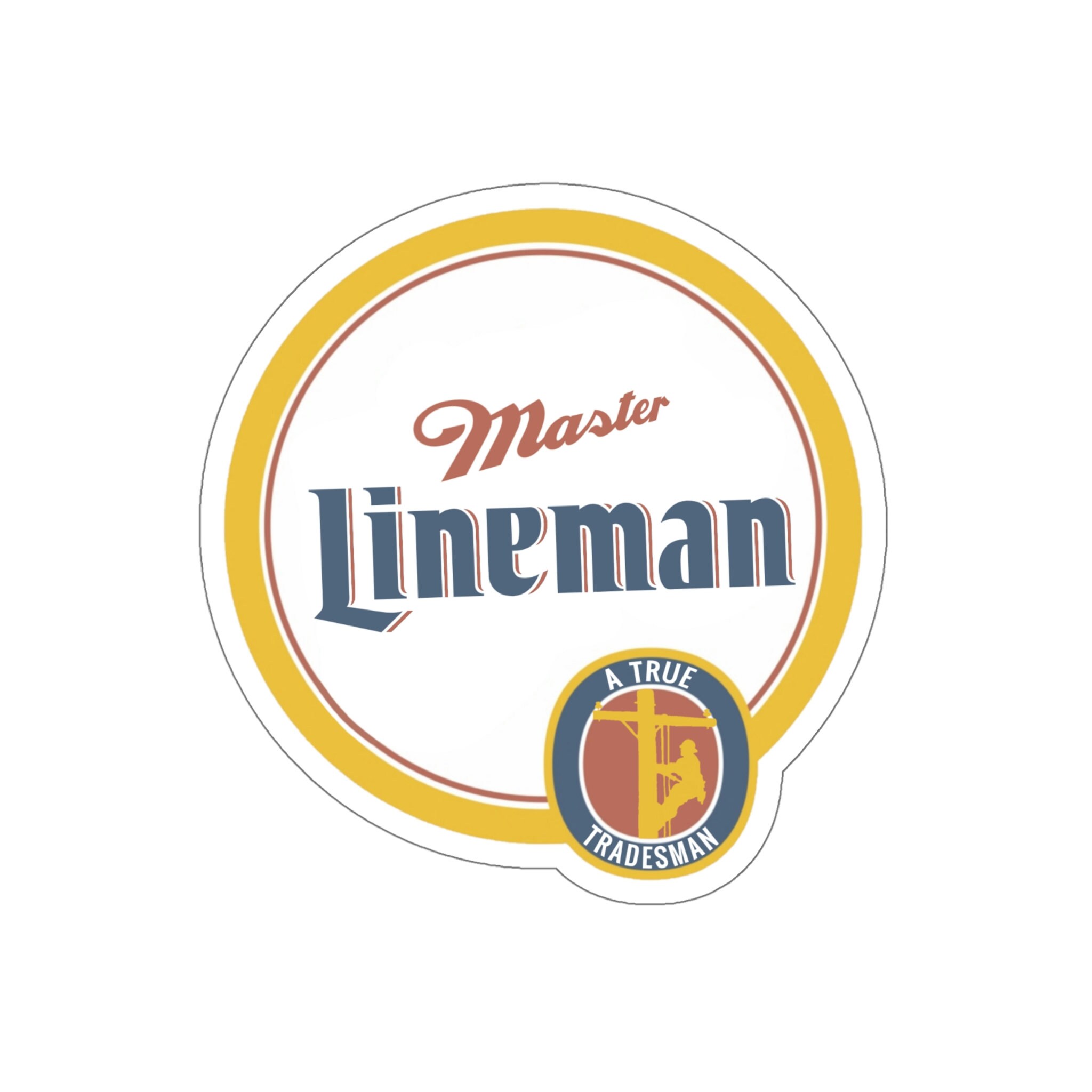 Lineman Miller Beer Hard Hat Sticker Gift for Husband - Etsy