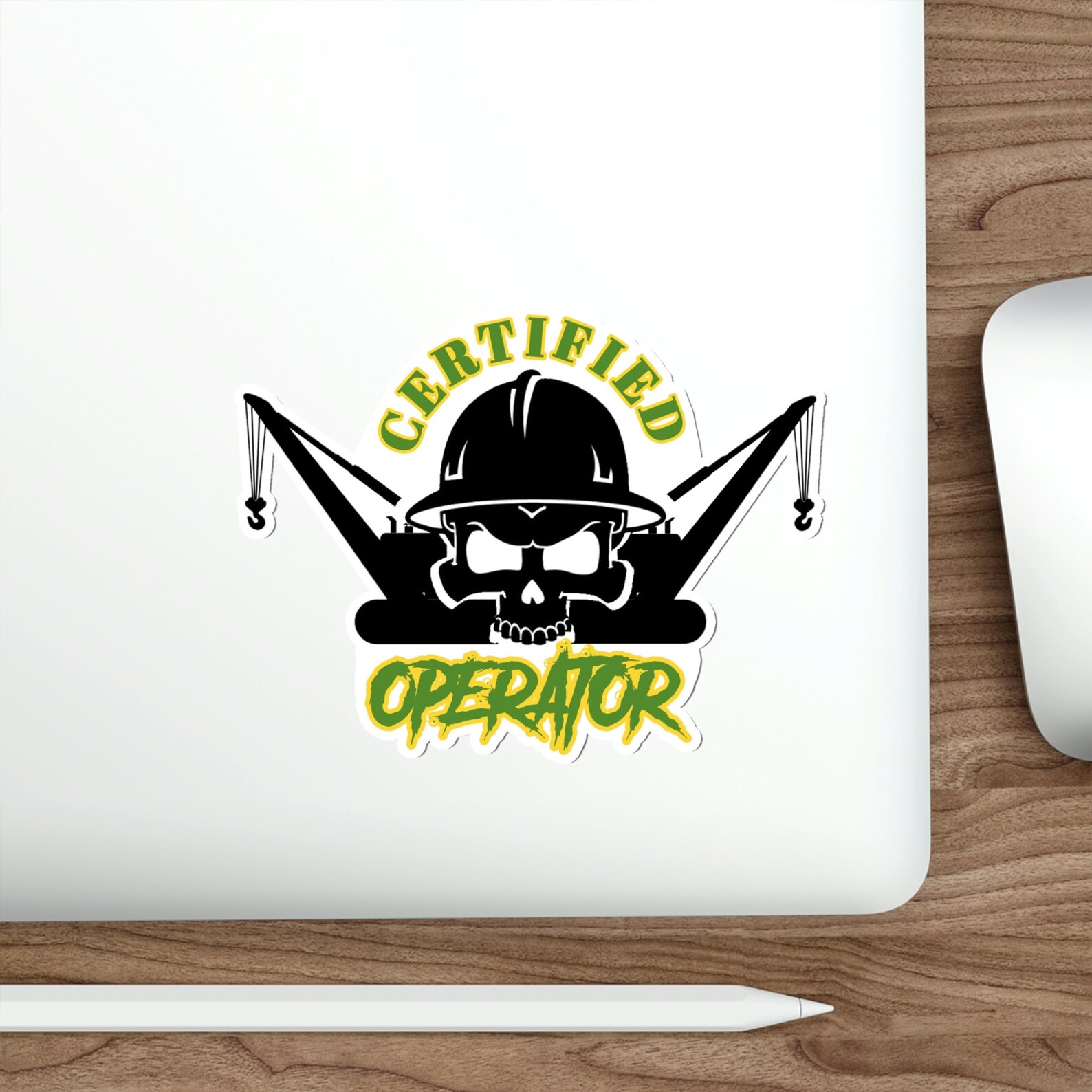 Operator Skull Hard Hat Sticker Gift for Husband Boyfriend Crew ...